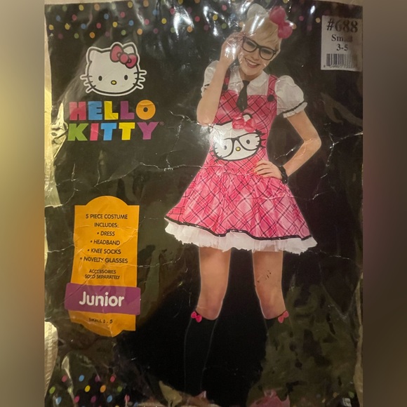 Hello Kitty | Costumes | Hello Kitty Halloween Costume Junior Sz 35 ...